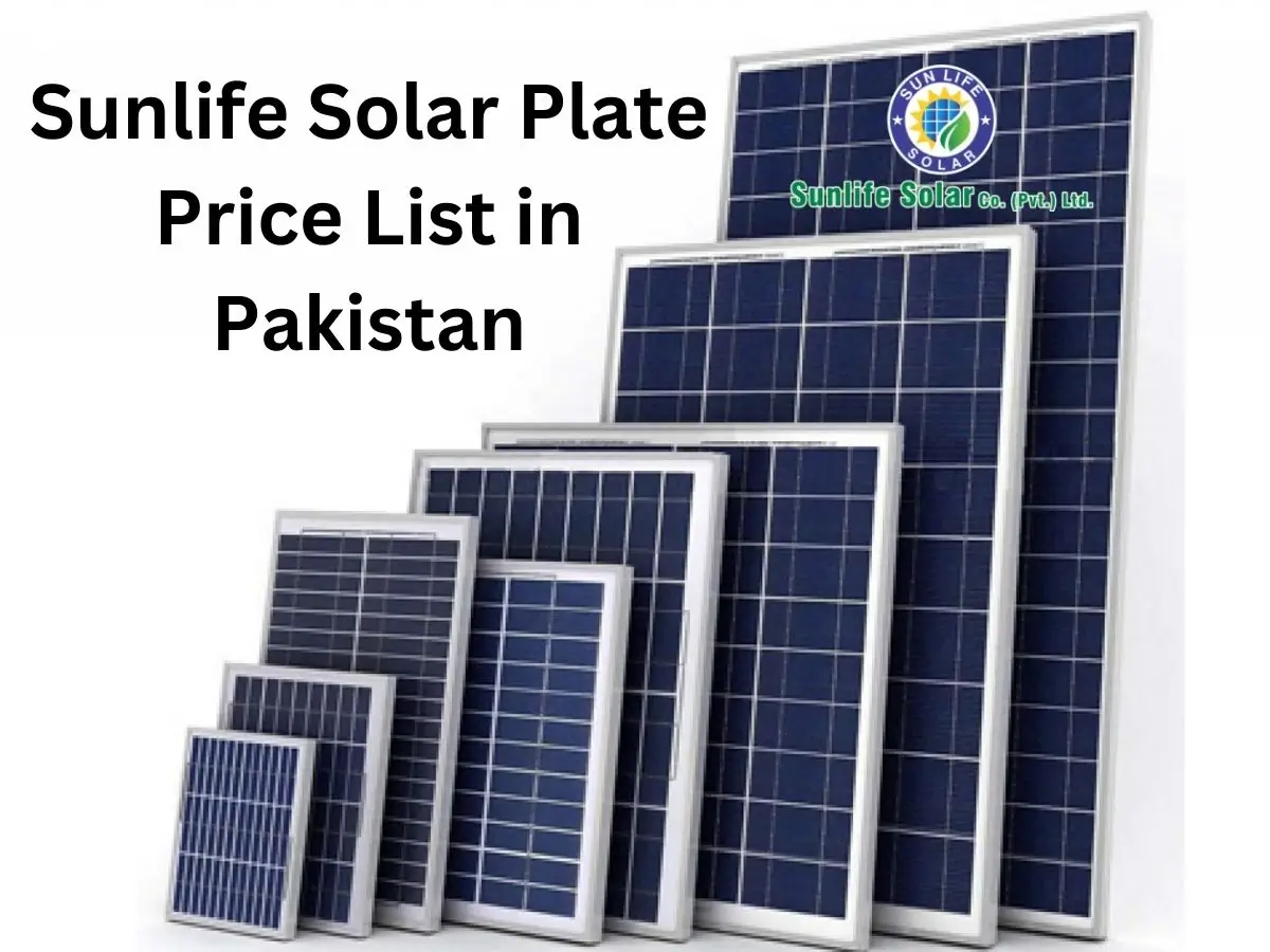 Sunlife Solar Plate Price List in Pakistan 2025